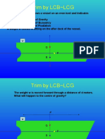 TRIM CALCULATIONS (LCB LCG Method) | PDF | Naval Architecture | Applied ...
