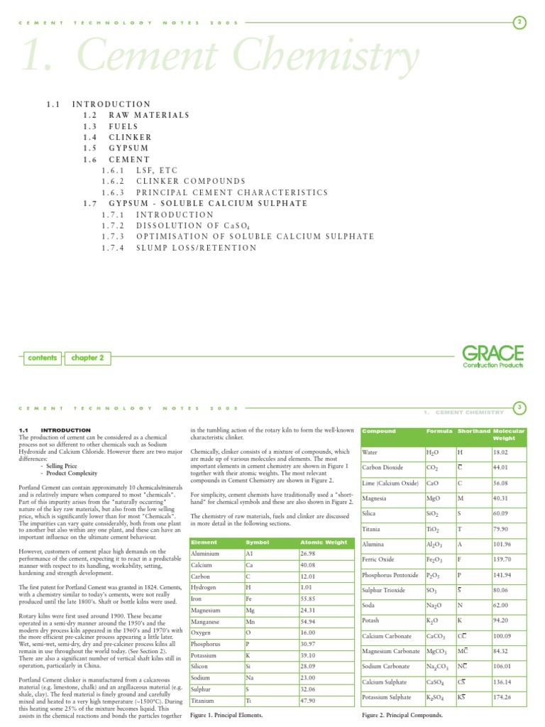 Cement Chapter 1 Raw Materials | PDF | Cement | Coal