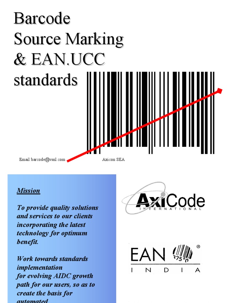 Barcode Source Marking & Ean - Ucc Standards | PDF | Barcode | Input/Output
