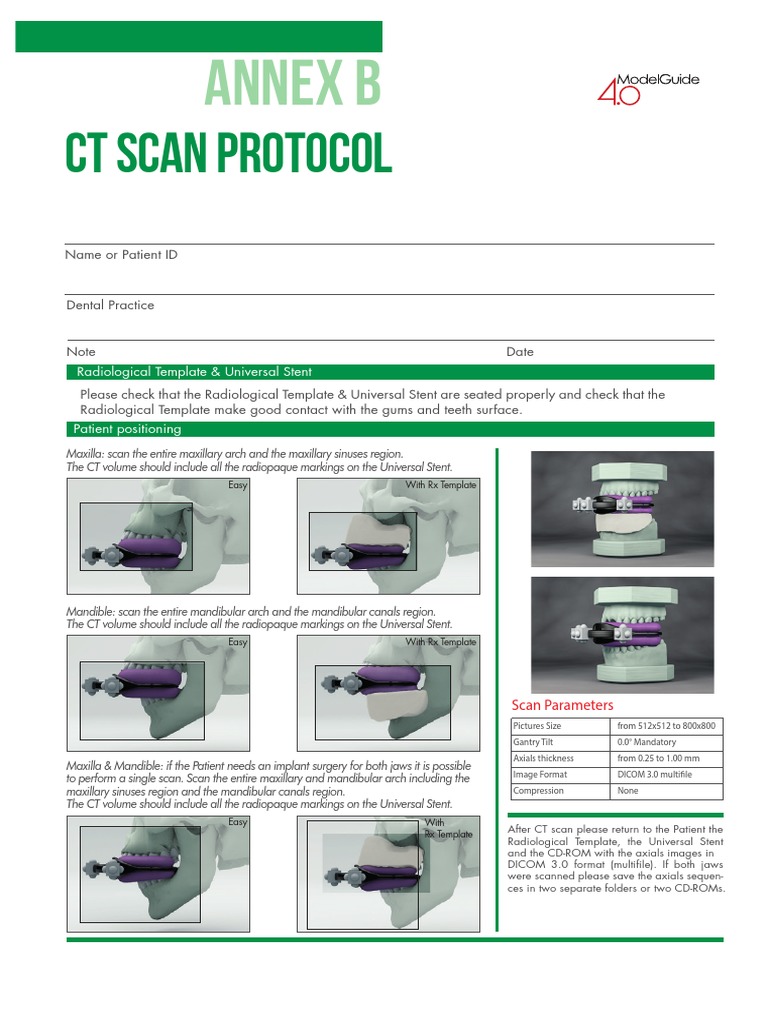 CT Scan Protocol-2 | Download Free PDF | Dentistry Branches | Medical ...