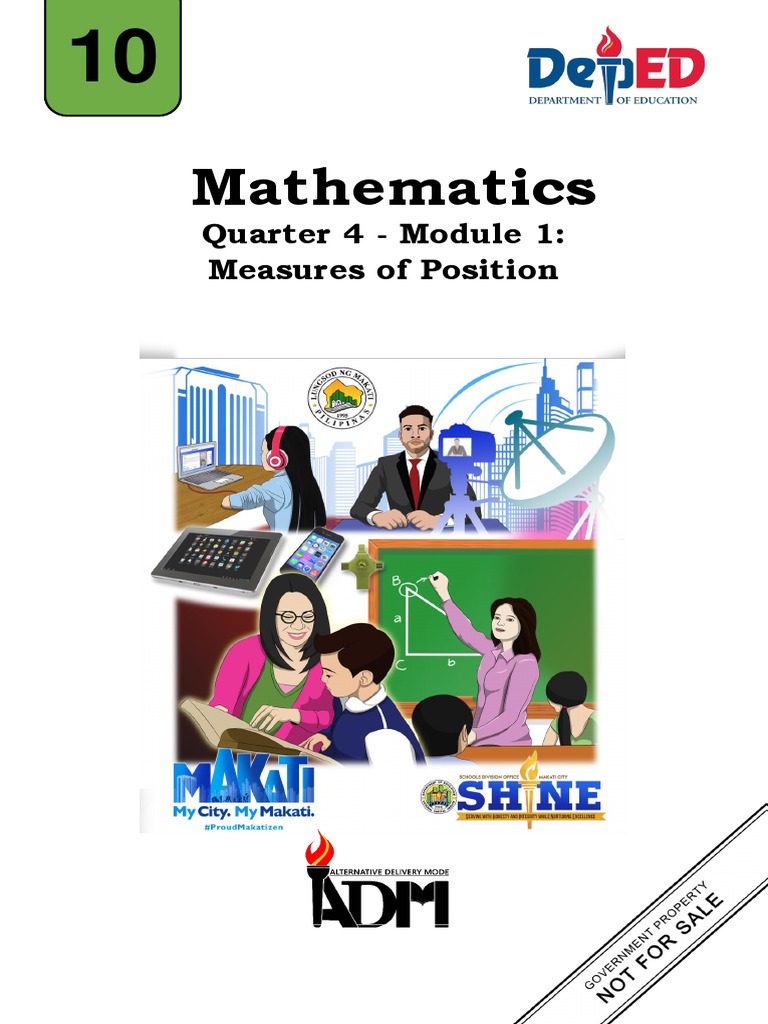 Math10 q4 w1 Studentsversion v1 | PDF | Quartile | Quantile