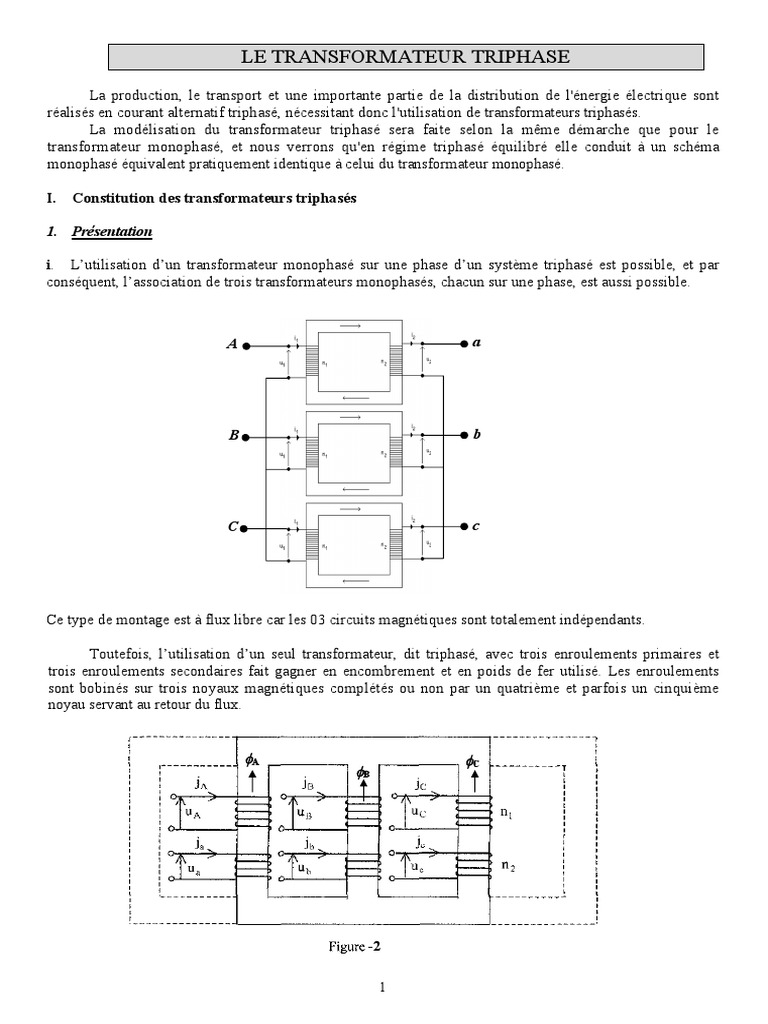 Transformateurs Triphasés: Guide Essentiel | PDF | Transformateur électrique | Composants ...