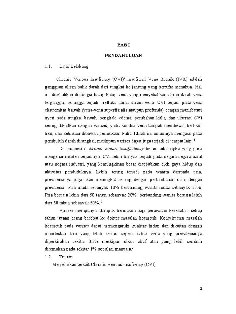 Chronic Venous Insufficiency: An Overview of Anatomy, Pathophysiology ...