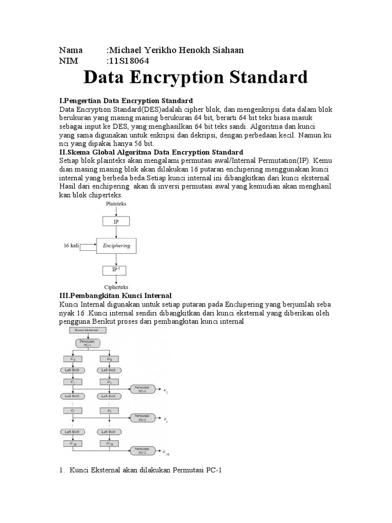 Data Encryption Standard | PDF
