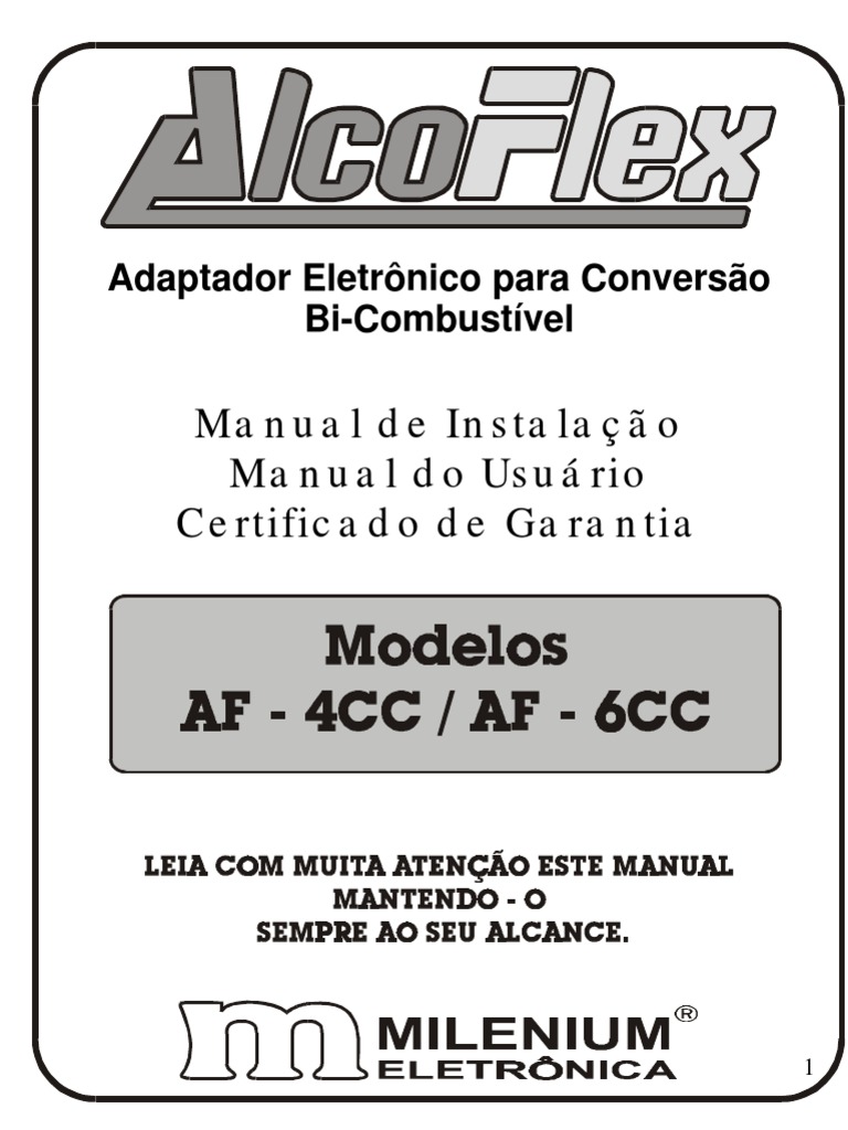 Manual Alcoflex | PDF | Injeção eletrônica | Motores