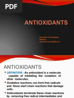 Antioxidant Table | PDF | Circulatory System | Antioxidant