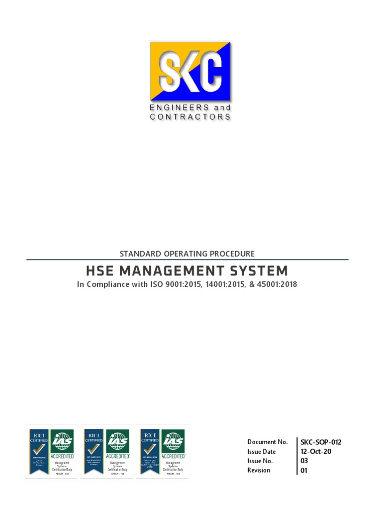 11 - HSE Management System | PDF | Risk Assessment | Safety