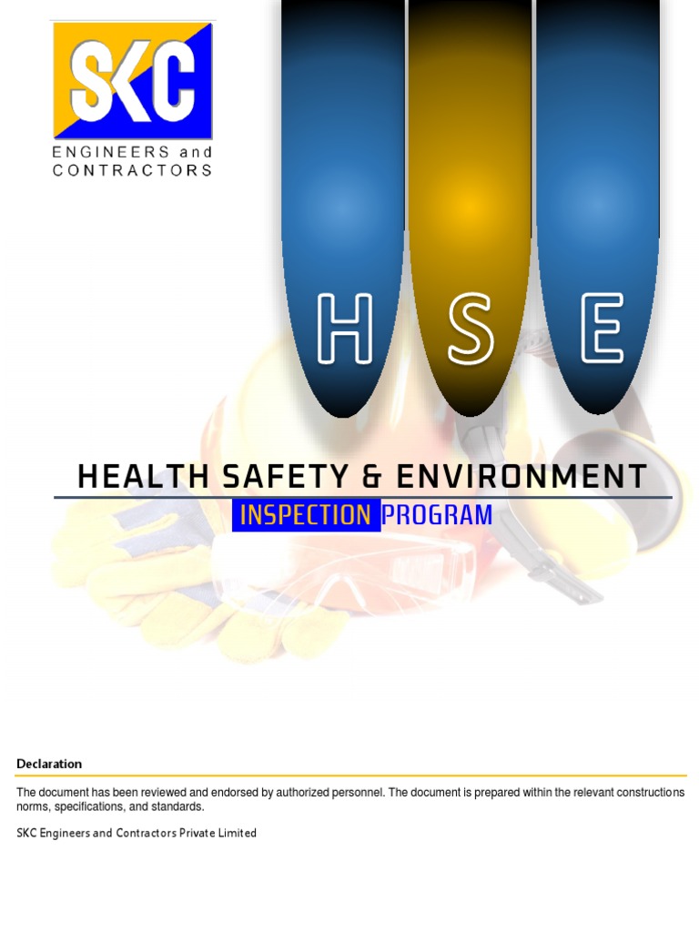 06 - HSE Inspection Program | PDF | Safety | Audit