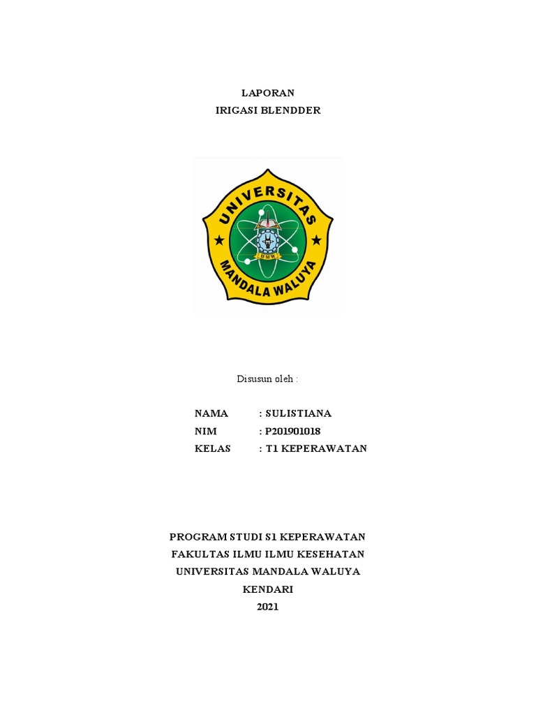 LP Irigasi Bledder | PDF | Griya & Taman | Kesehatan Holistik