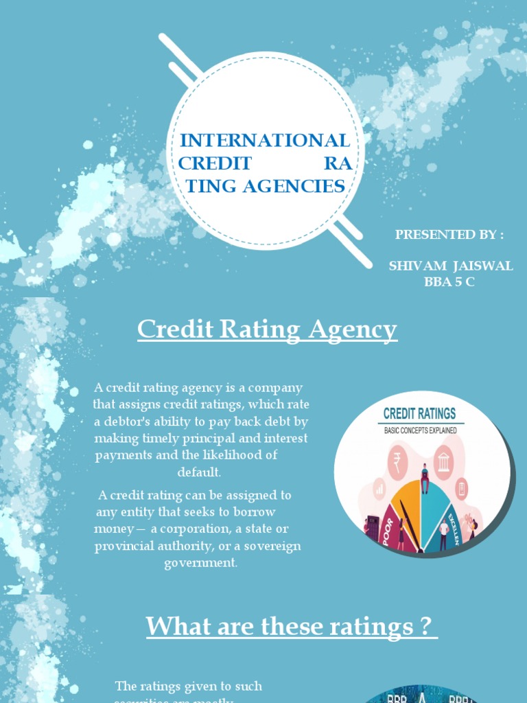 International Credit Rating Agencies: by Shivam Jaiswal | PDF | Credit ...