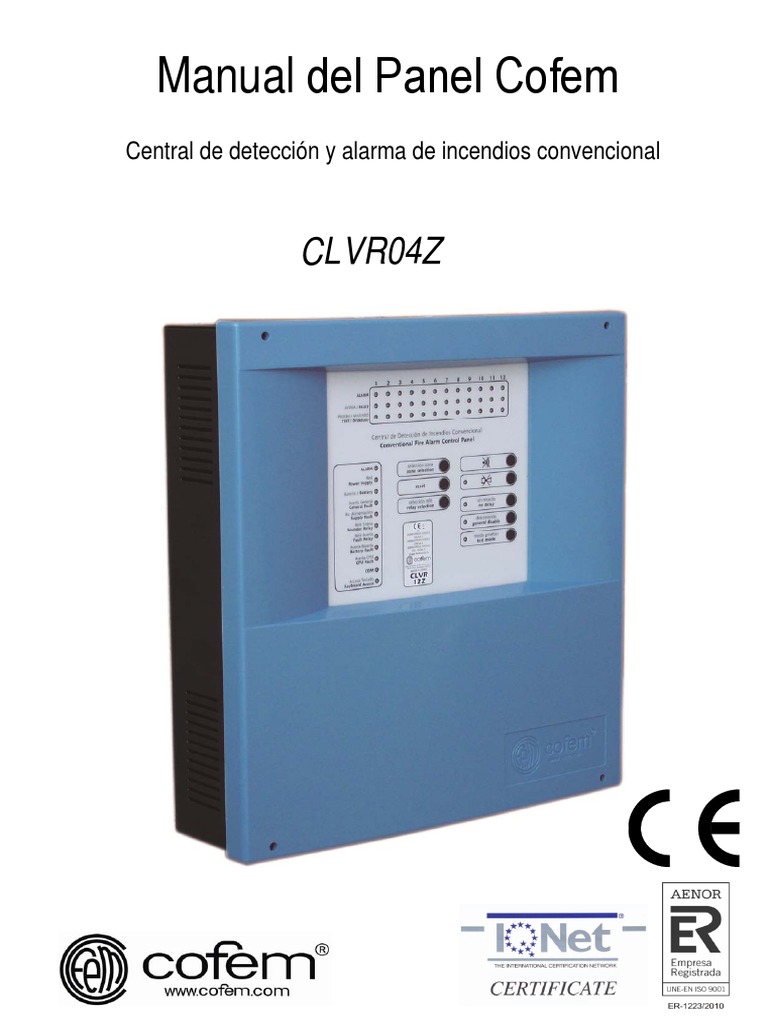 Manual Panel D&a Cofem Clvr04z | PDF | Relé | Bienes manufacturados