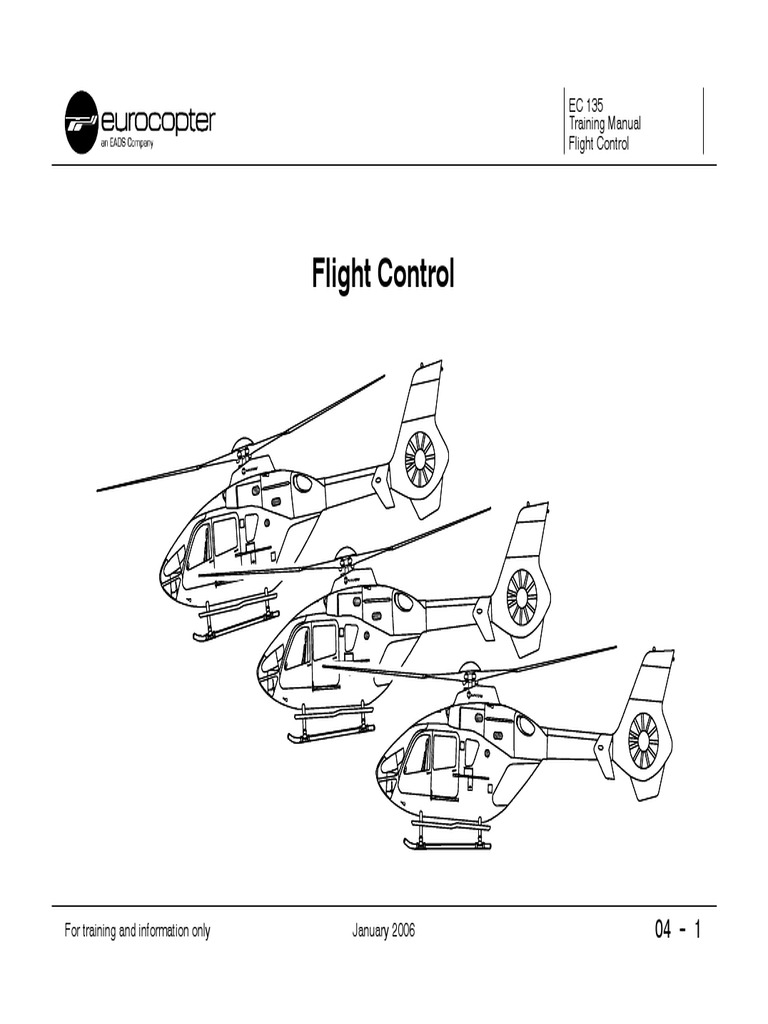 EC 135 Training Manual Flight Control | PDF | Helicopter Rotor | Helicopter