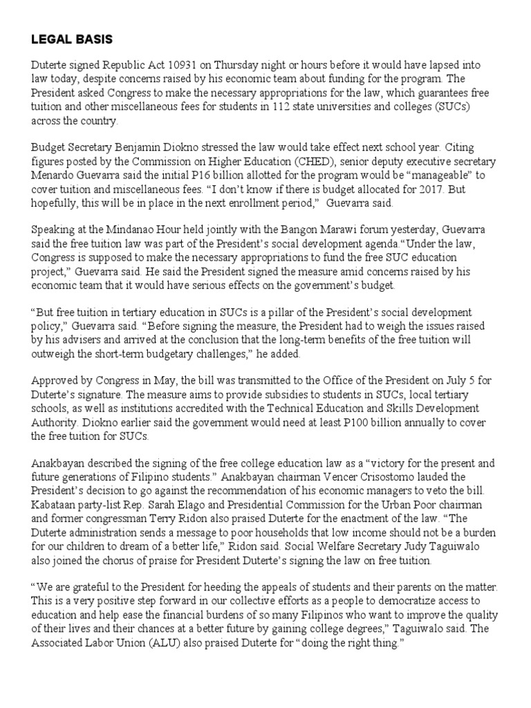 Legal Basis - RRL | PDF | Poverty | Poverty & Homelessness