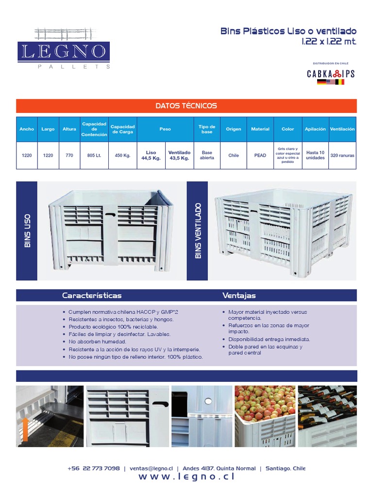 Bins Plásticos | PDF | Materiales