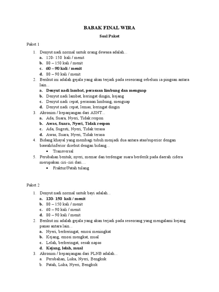 SOAL Final Edit | PDF