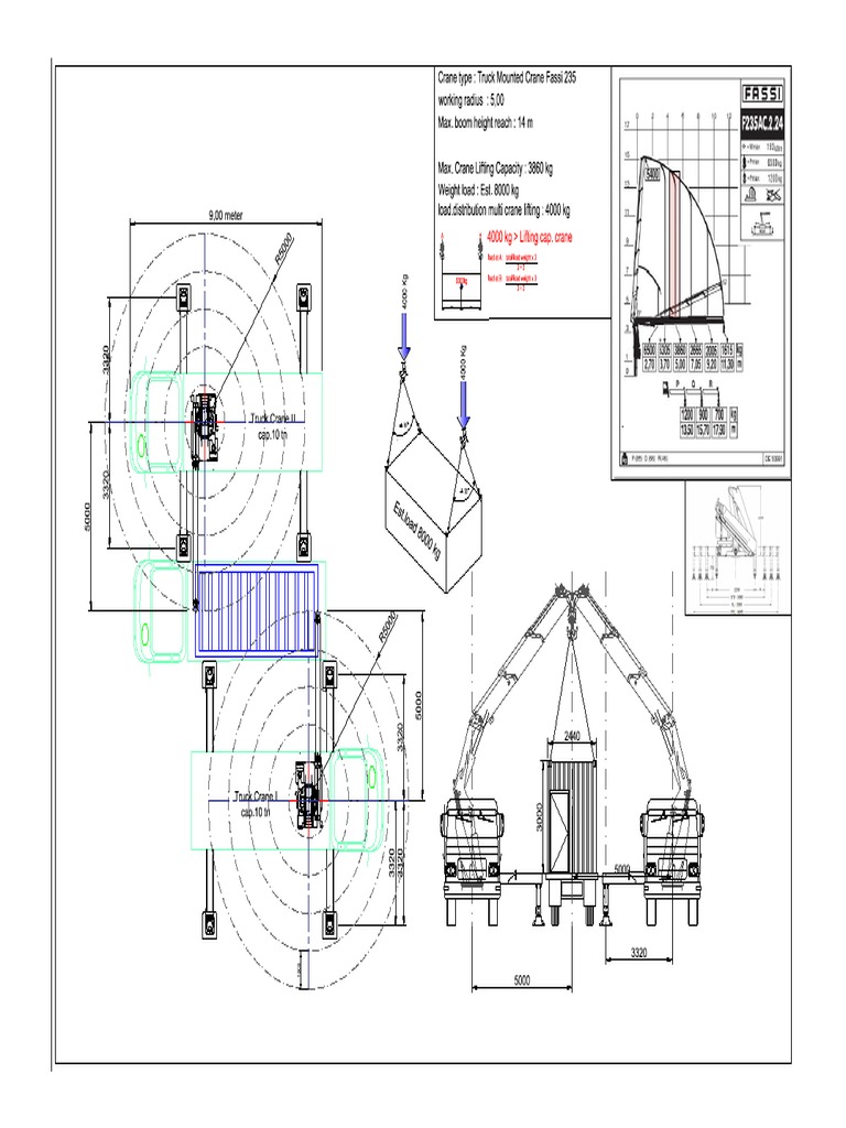 Truck Crane Load Analysis | PDF | Crane (Machine) | Tools