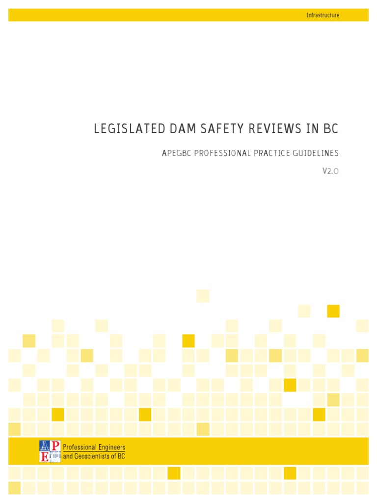 APEGBC Legislated Dam Safety Reviews | PDF | Safety | Dam