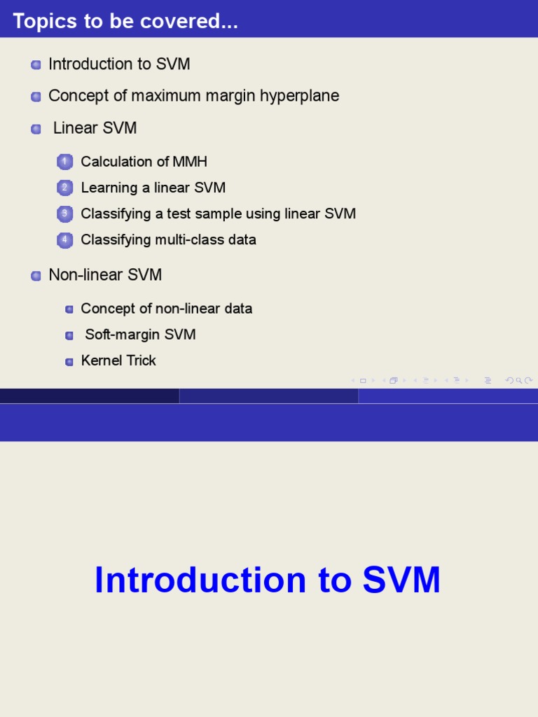 10 Support Vector Machine | PDF | Mathematical Optimization | Nonlinear ...