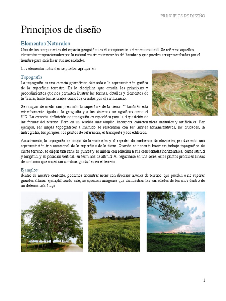 Elementos Naturales | PDF | Topografía | Vegetación