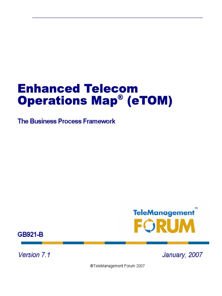 GB921-B Business Process Framework 7-0 - V7-1 (63 Pages) | PDF ...