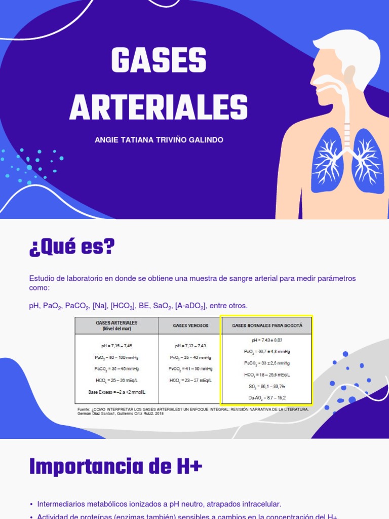 Gases Arteriales Attg | PDF | Bioquímica | Química