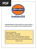 IOCL Mathura Training Report | PDF | Cracking (Chemistry) | Oil Refinery