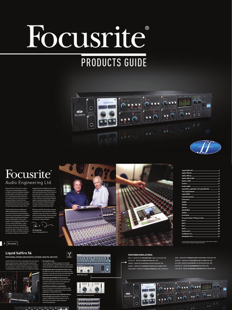 Focusrite Products Guide | Download Free PDF | Loudspeaker | Electrical ...