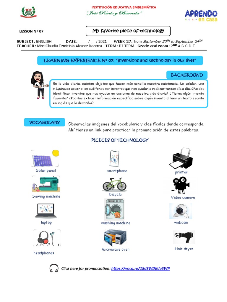 My Favorite Piece of Technology: LEARNING EXPERIENCE #07: "Inventions ...
