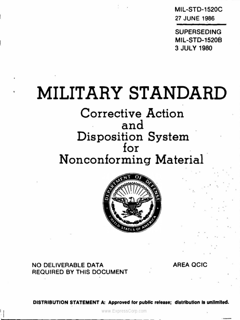 Corrective Action and Disposition System for Nonconforming Material ...