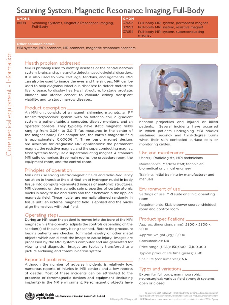 Scanning MRI Full Body | PDF | Magnetic Resonance Imaging | Medical Imaging