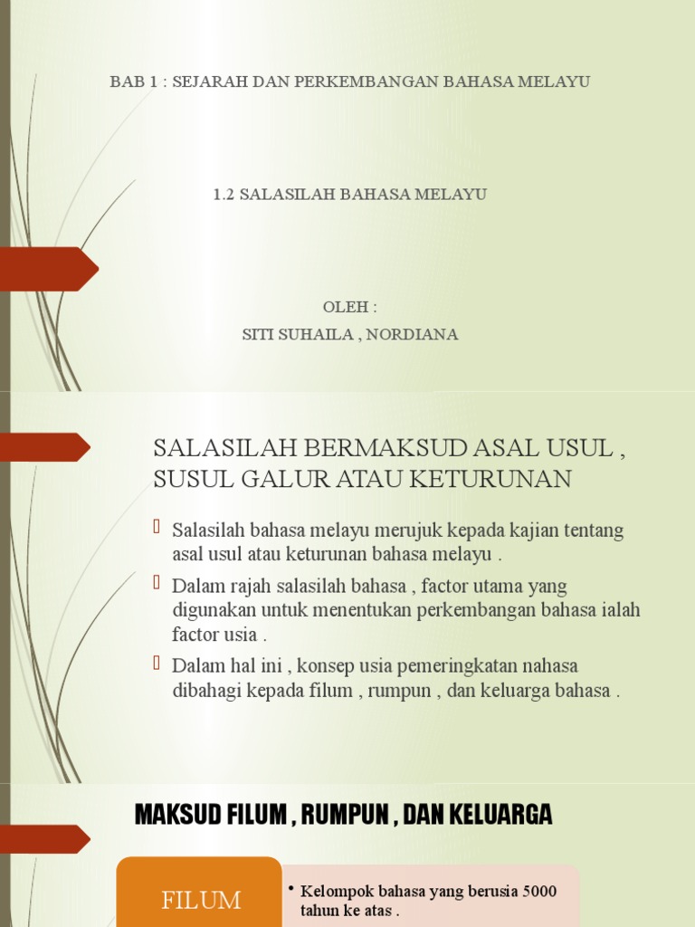Salasilah Bahasa Melayu | PDF