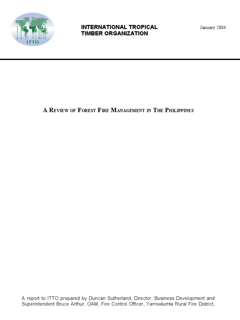 A Review of Forest Fire Management in The Philippines | PDF | Wildfire ...
