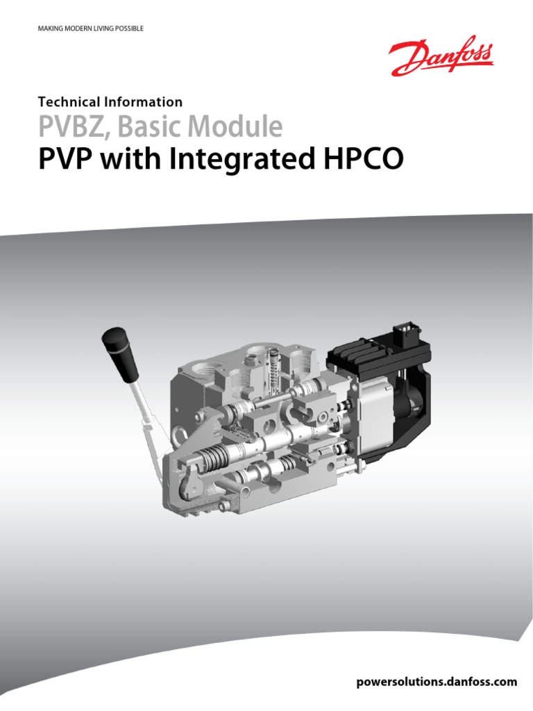 520L0721 - PVBZ, Basic Module With PVP HPCO | PDF | Valve | Pump
