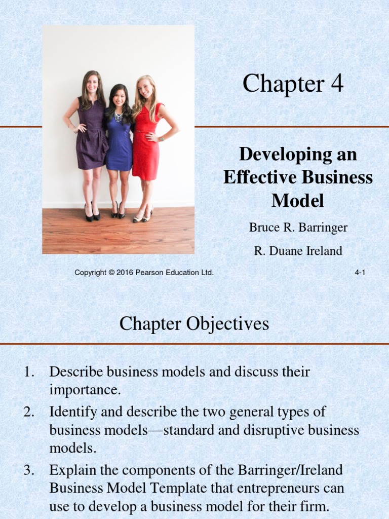 Developing An Effective Business Model: Bruce R. Barringer R. Duane ...
