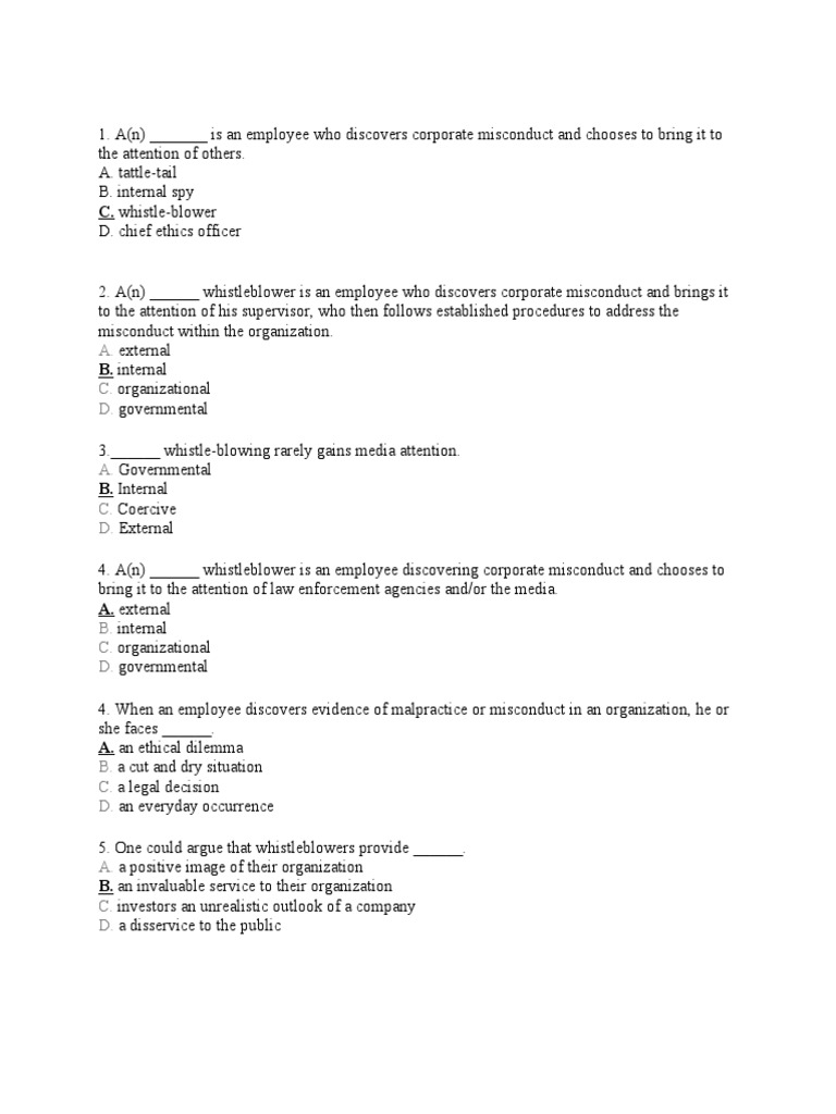 Understanding Whistleblower Roles | PDF | Whistleblower | False Claims Act