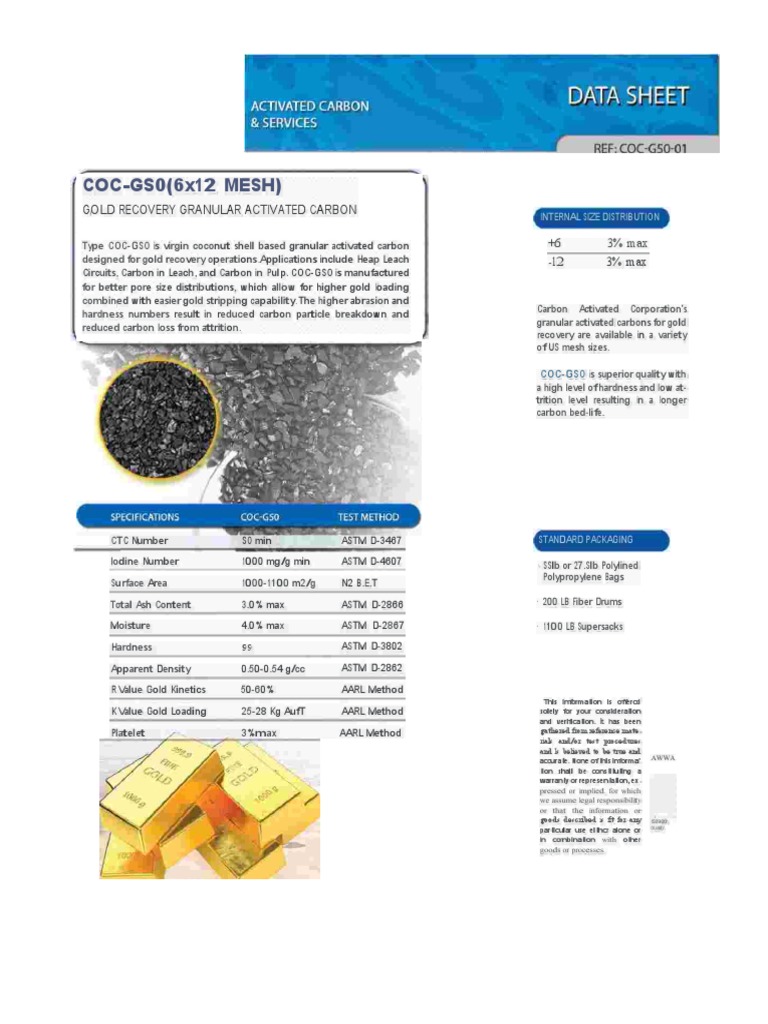 TDS Carbon Activated | PDF | Materials | Chemistry
