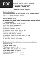 Class 6 English Grammar Book | PDF | Verb | English Grammar
