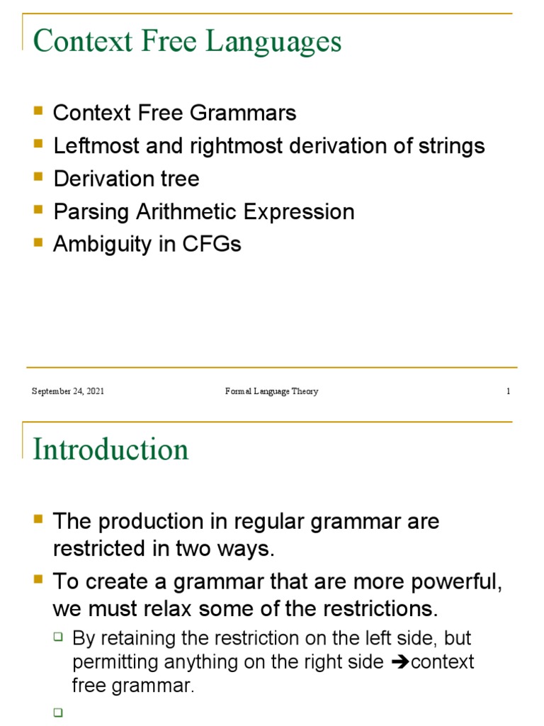Context Free Languages | PDF | Formalism (Deductive) | Metalogic