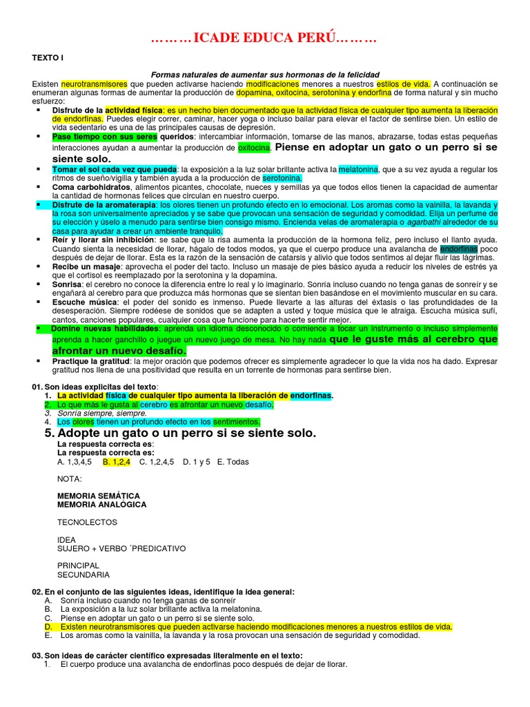 Solucionario - Comp Lect | PDF | El embarazo | Medicamentos con receta