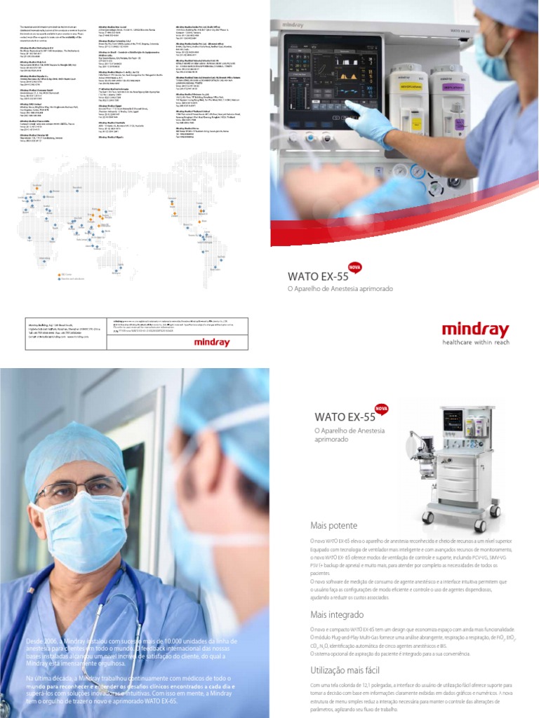 New WATO EX-55 - Brochure-PT-BR (Draft) | PDF | Anestesia