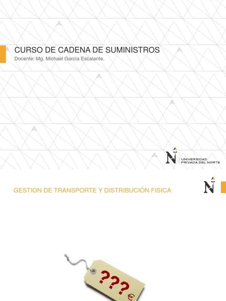 Sesion 9 Clase Gestion de Transporte y Distribucion | PDF | Logística ...