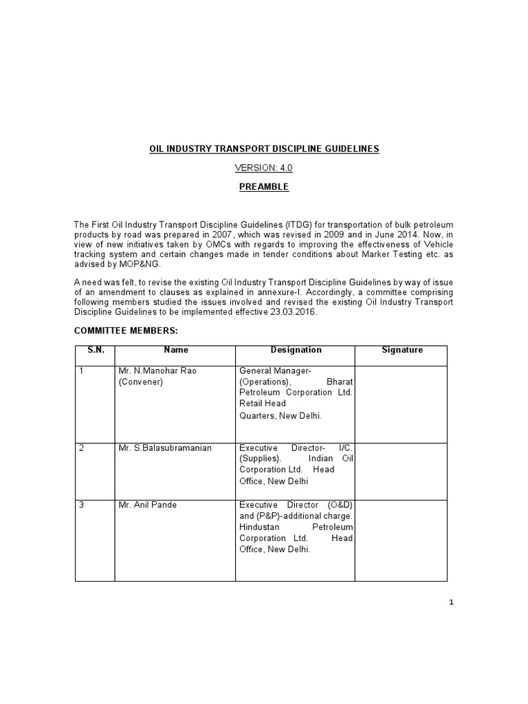 BPCL Safety Guidelines | PDF | Driver's License | Vehicles