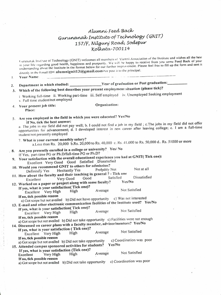 Caution Money Refund Form | PDF