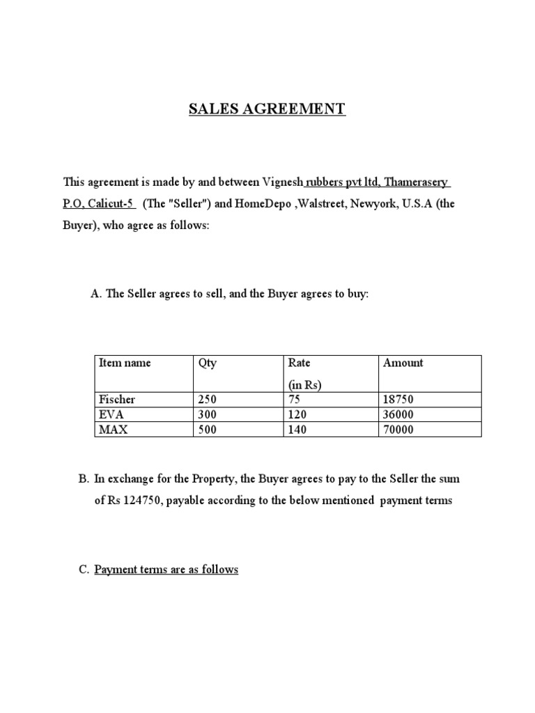Export Sales Contract | PDF | Letter Of Credit | Trade