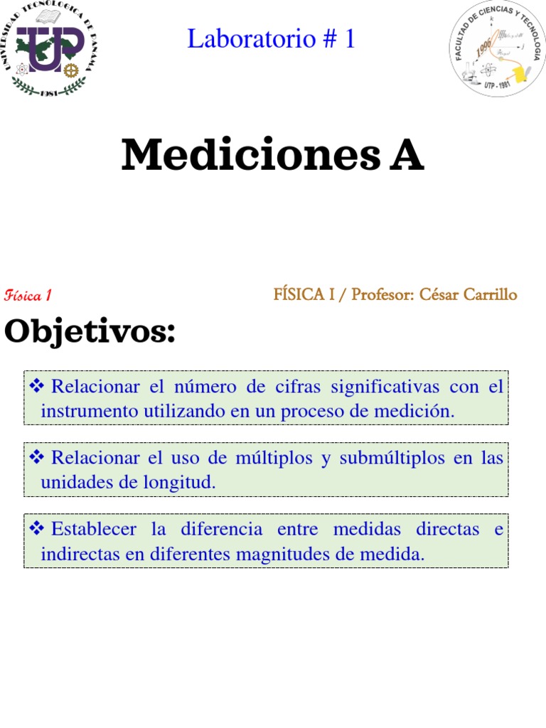 Lab Mediciones #1 | PDF | Medición | Exactitud y precisión