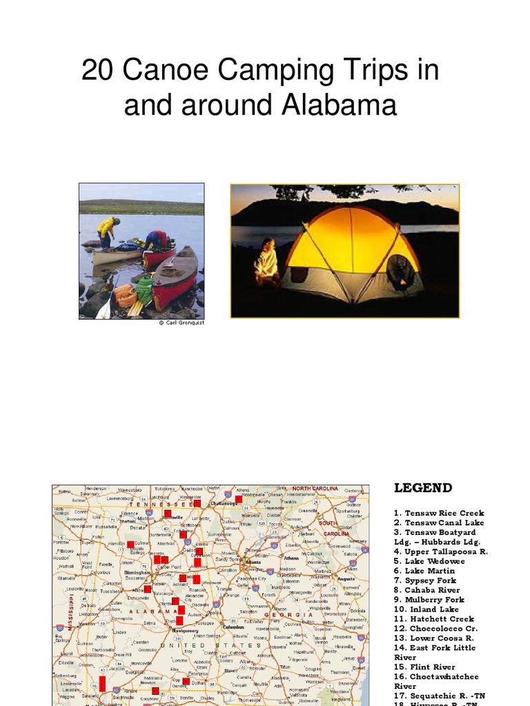 Canoe Camping Trips in Alabama | PDF | Water | Nature