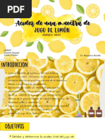 Acidez y PH Del Limon | PDF | Ph | Valoración