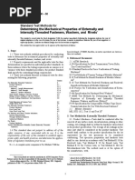 Astm F 606 F606M 2016 | PDF | Screw | Yield (Engineering)