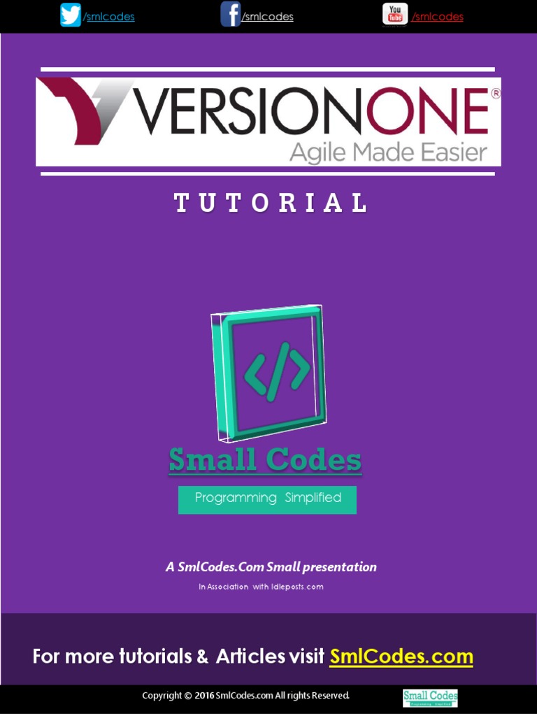 VersionOne Tutorial PDF | PDF | Agile Software Development | Scrum ...