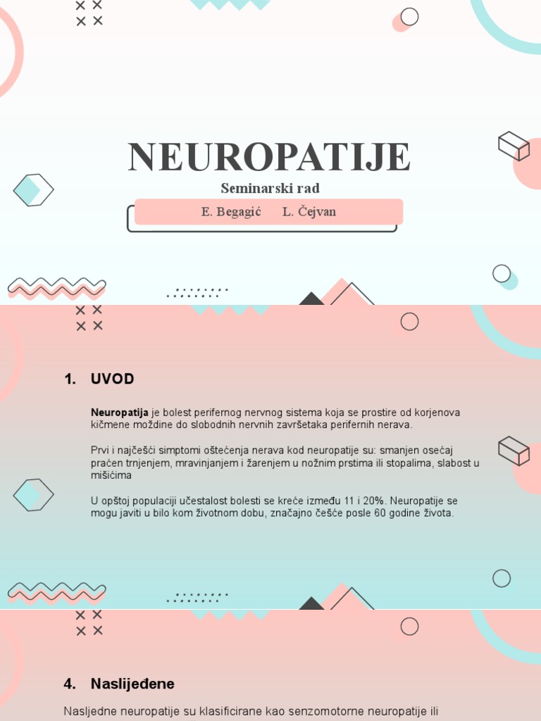 Seminarski Patofiza Neuropatija | PDF